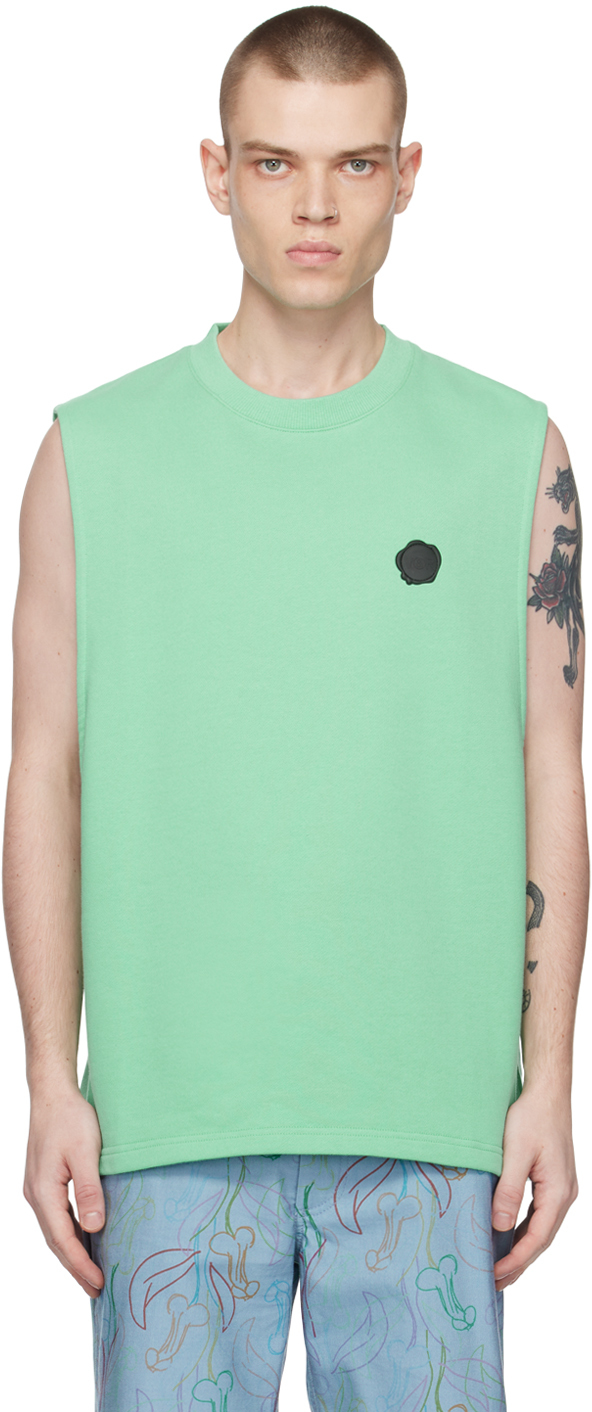 VIKTOR & ROLF MISTER MISTER: Green Patch Tank Top | SSENSE Canada