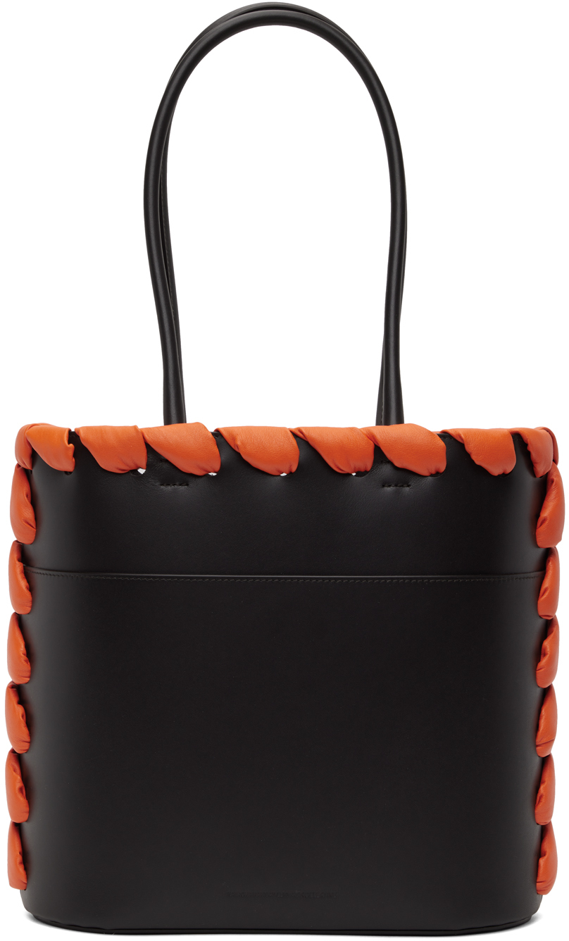 At.Kollektive: Black Natacha Ramsay-Levi Edition Medium Braided Tote | SSENSE Canada