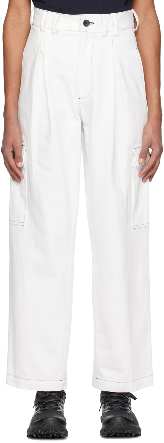 Pantalon cargo Combat blanc ABAGA VELLI en solde