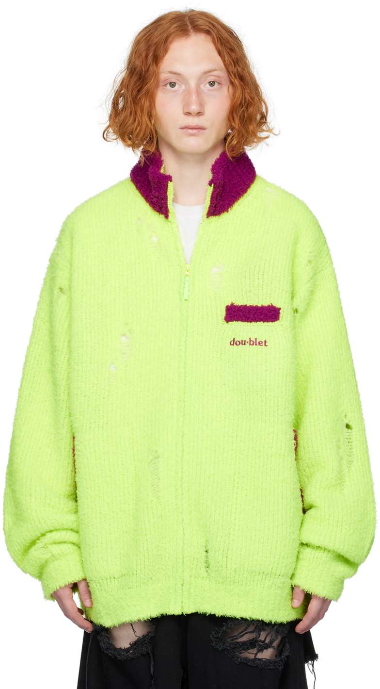 Doublet: Yellow Zip Jacket | SSENSE UK
