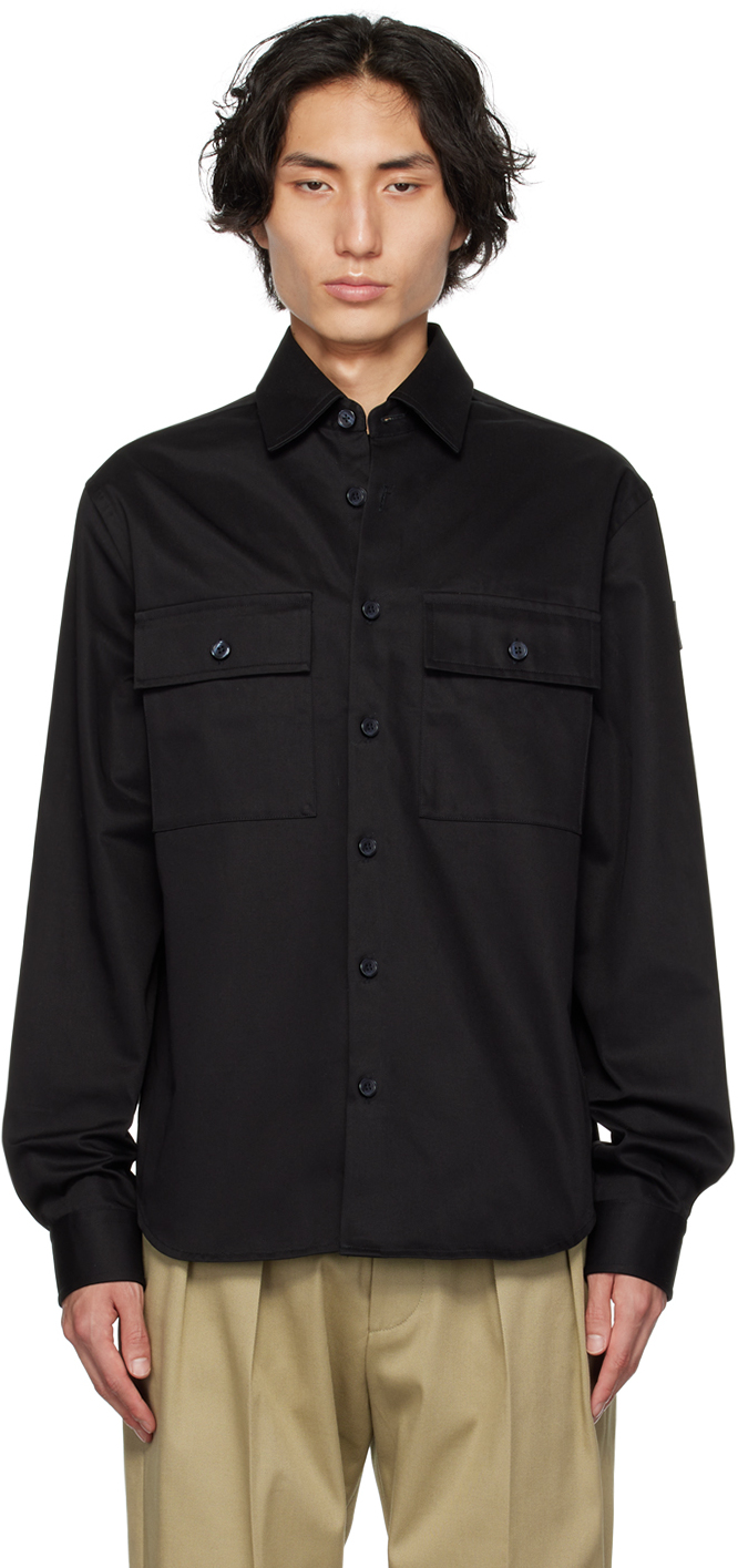 Black Buttoned Shirt by BOSS on Sale