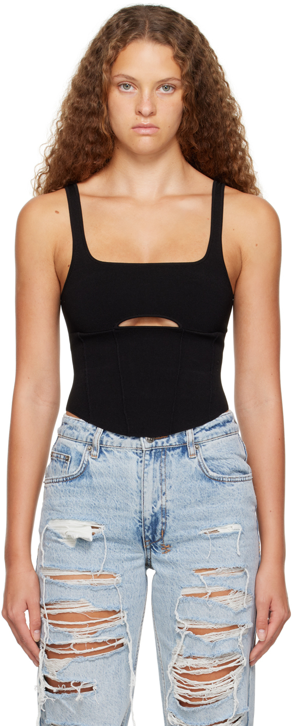 Black Vertigo Tank Top By Ksubi On Sale