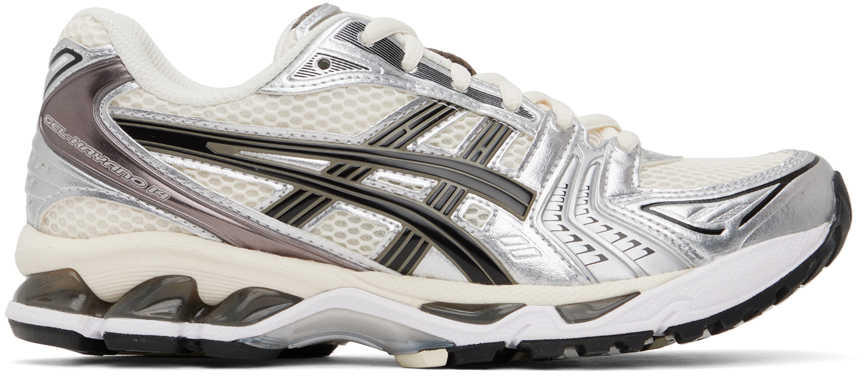 Asics: Beige & Silver Gel-Kayano 14 Sneakers | SSENSE Canada