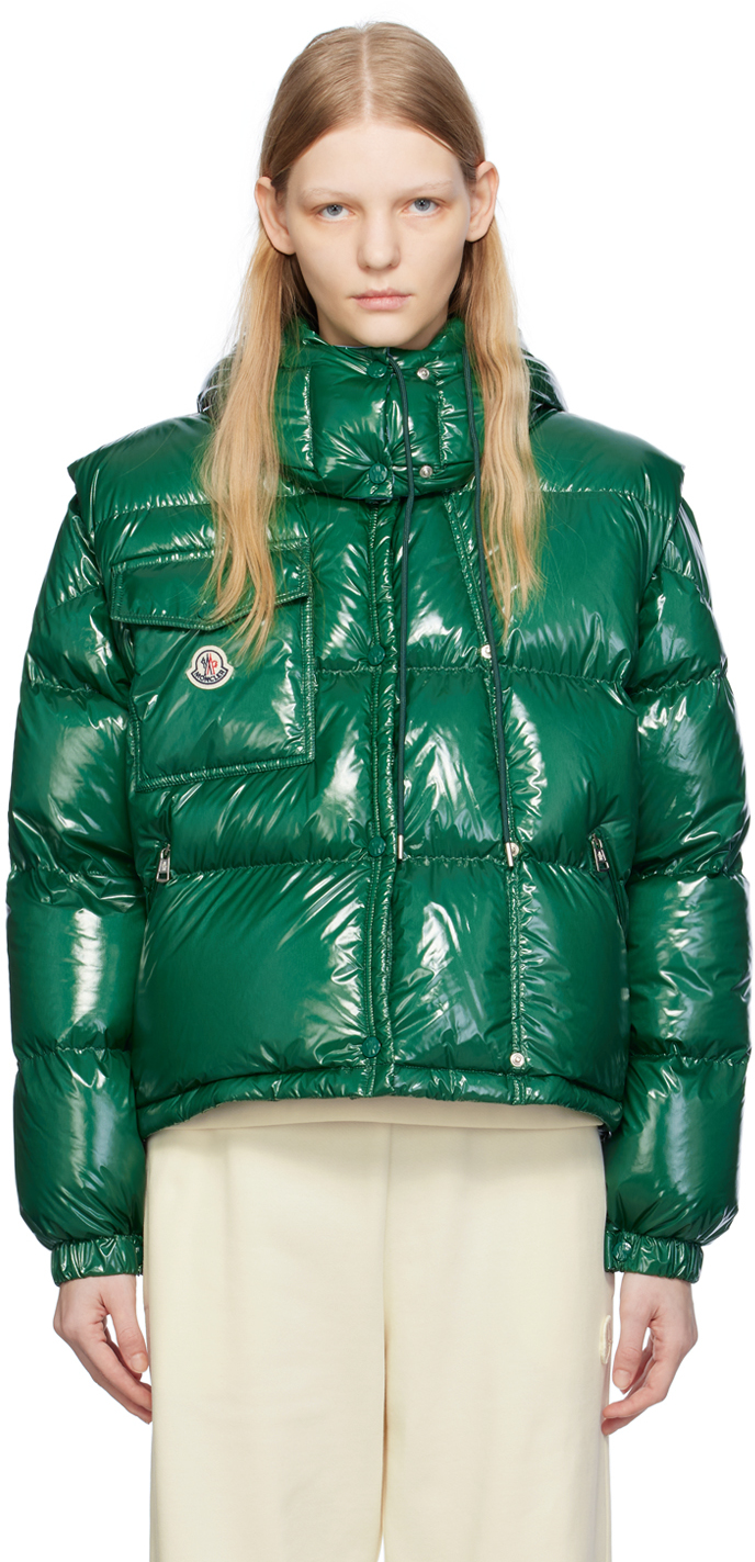 Moncler: Green Karakorum Down Jacket | SSENSE