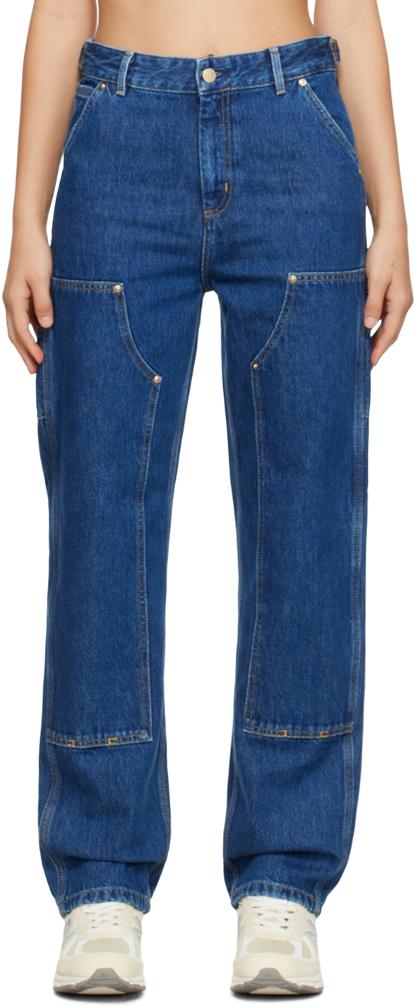 Jean Nash bleu Carhartt Work In Progress en solde