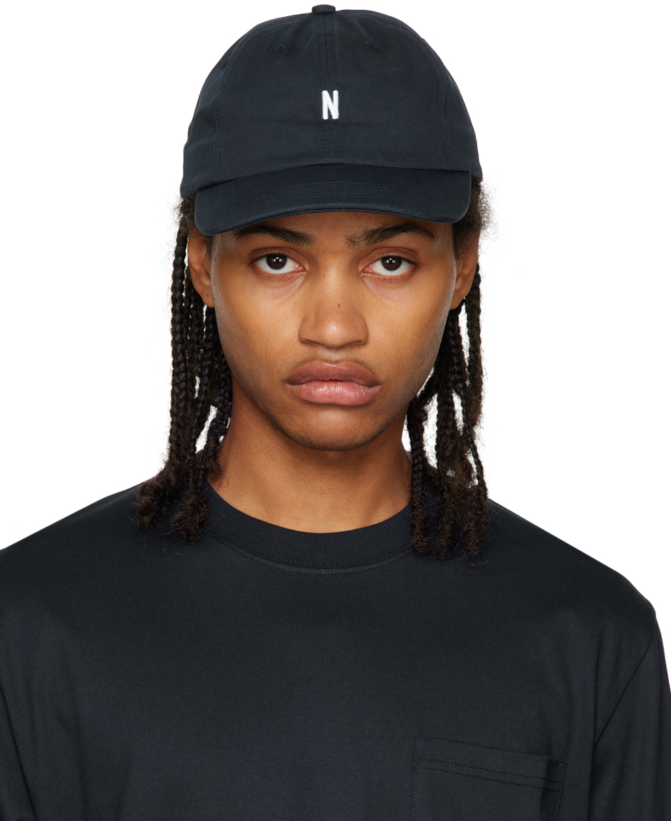 NORSE PROJECTS: Navy Sports Cap | SSENSE UK