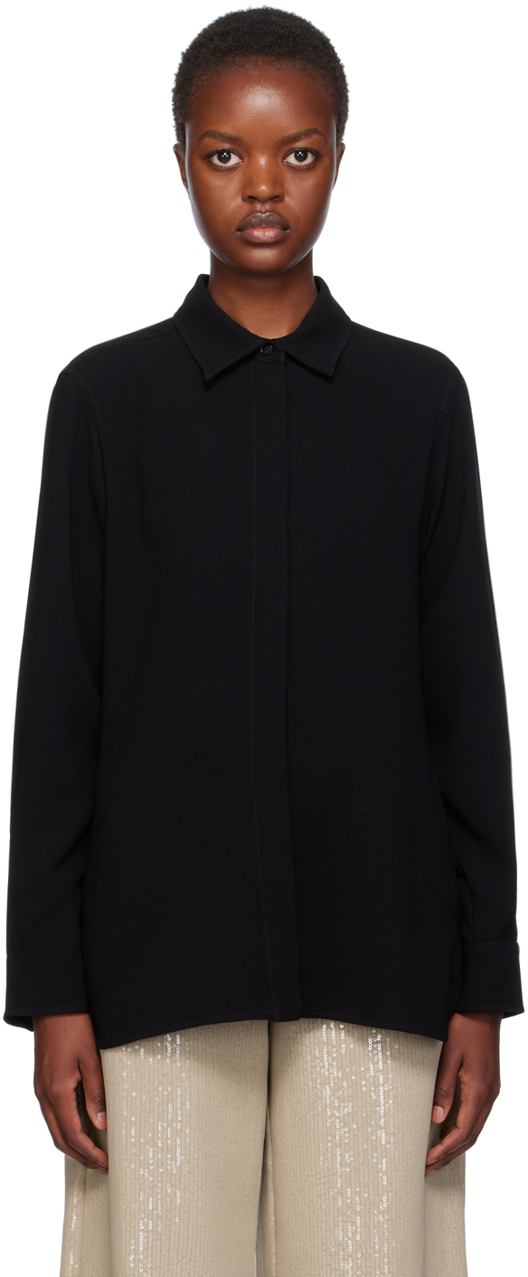 Max Mara: Black Euforia Shirt | SSENSE
