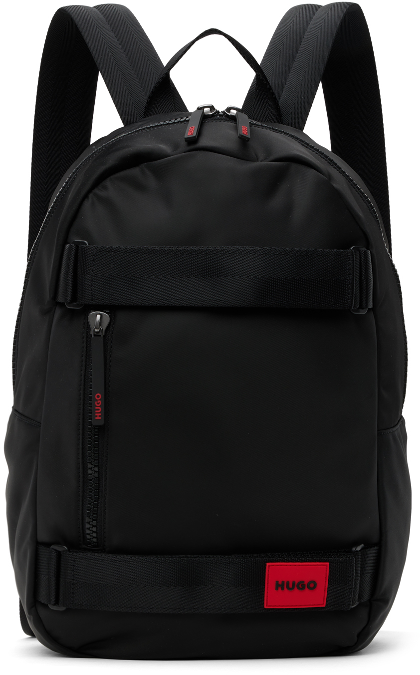 Hugo: Black Zip Backpack | SSENSE UK