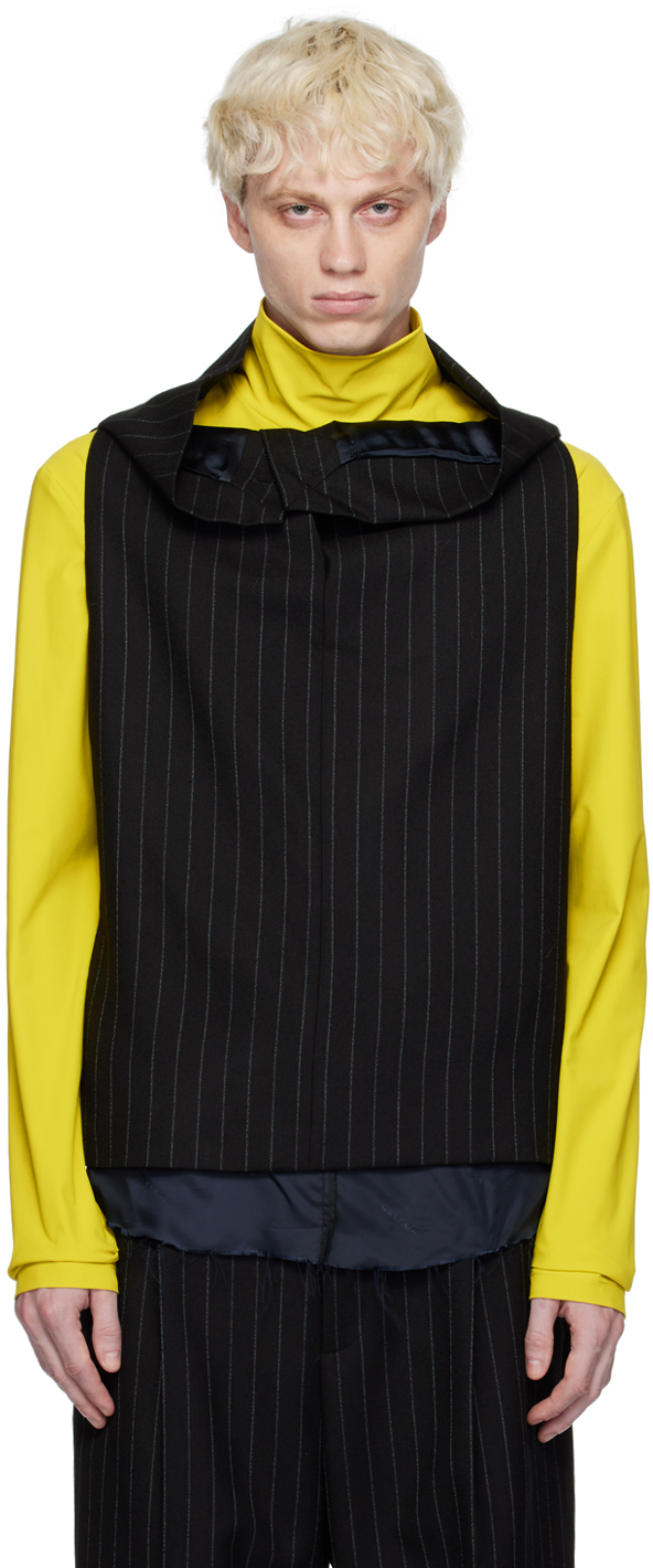 Botter: Black Pinstripe Tank Top | SSENSE