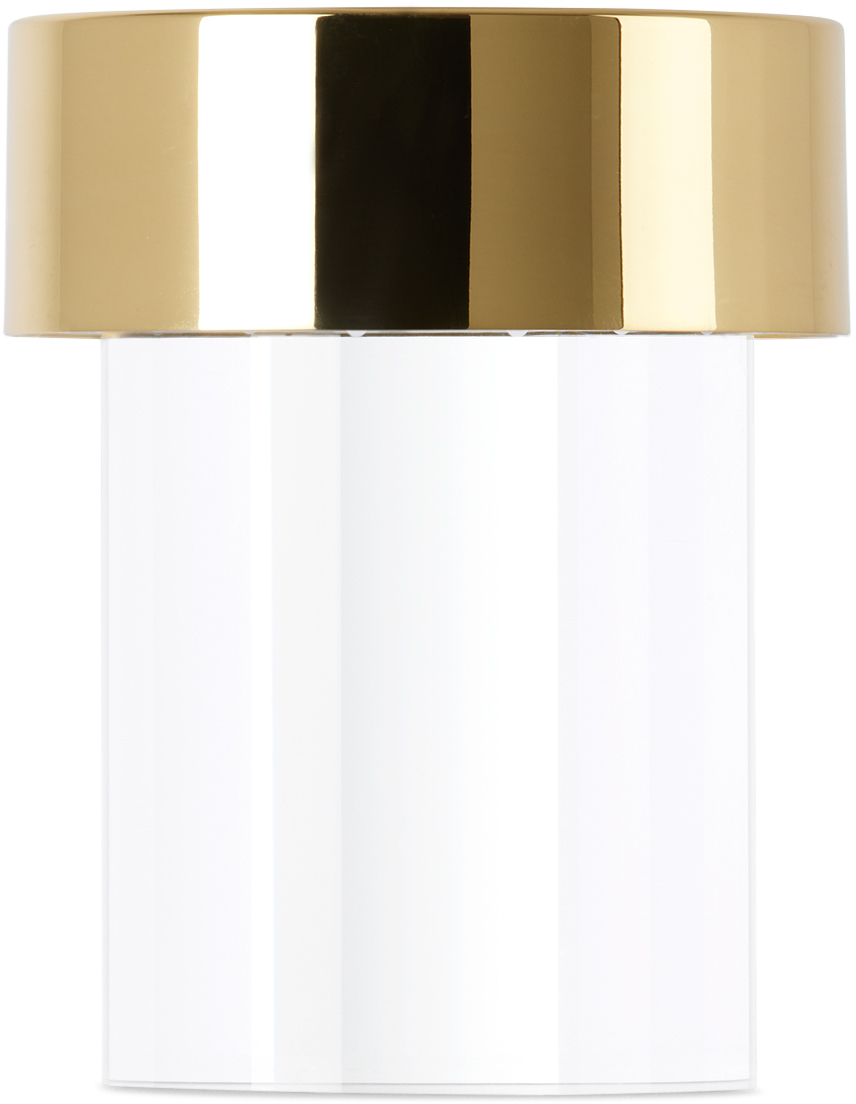 Gold Last Order Clear Portable Table Lamp by Flos on Sale
