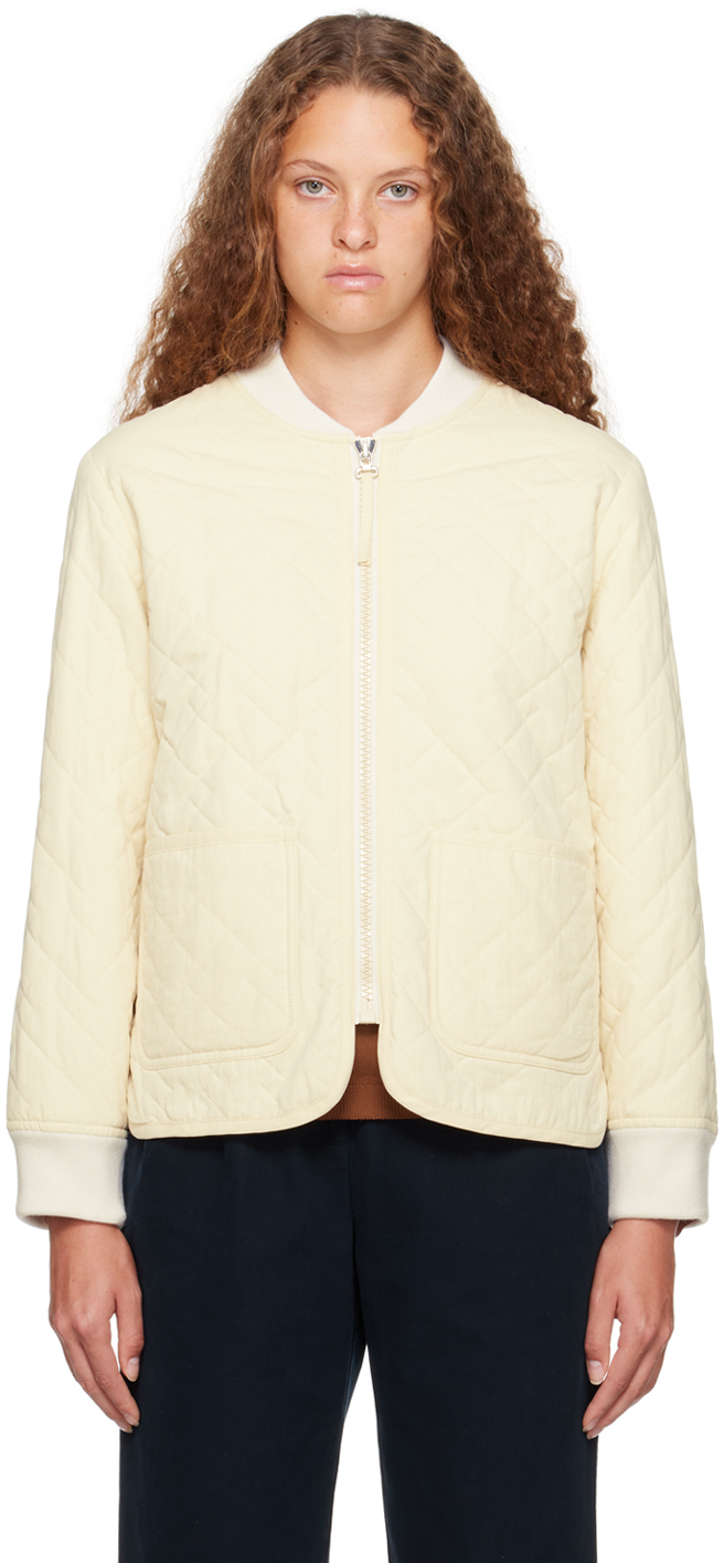 Beige Elea Bomber Jacket by A.P.C. on Sale