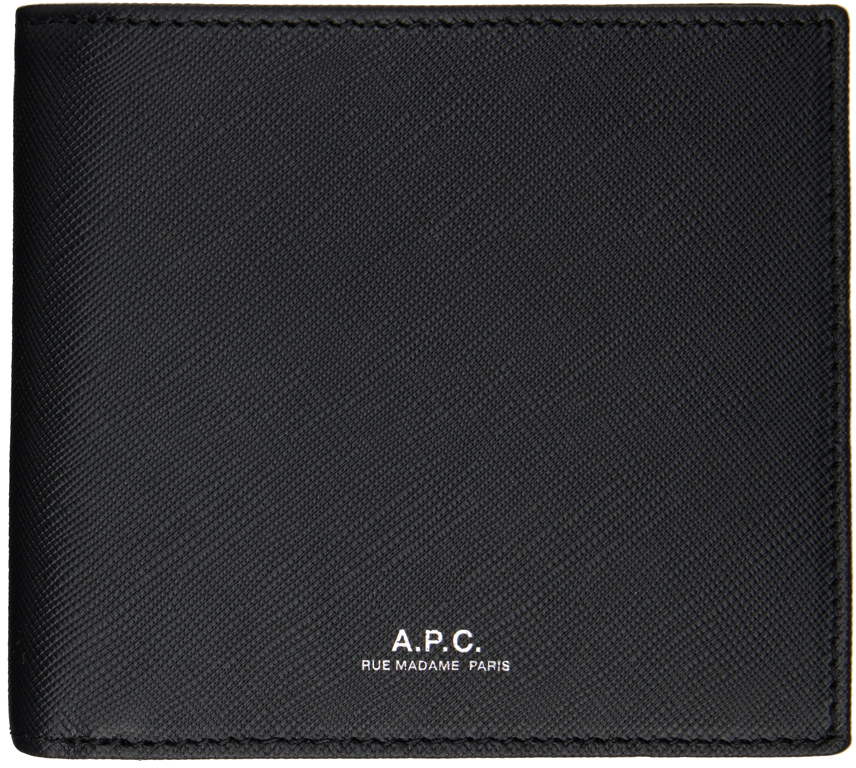 Black New London Wallet by A.P.C. on Sale