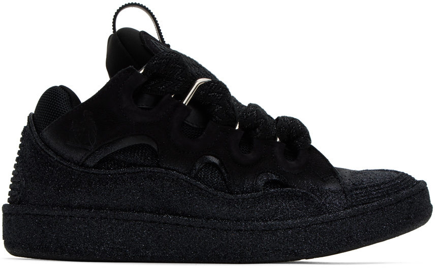 Lanvin: Baskets Curb noires | SSENSE France