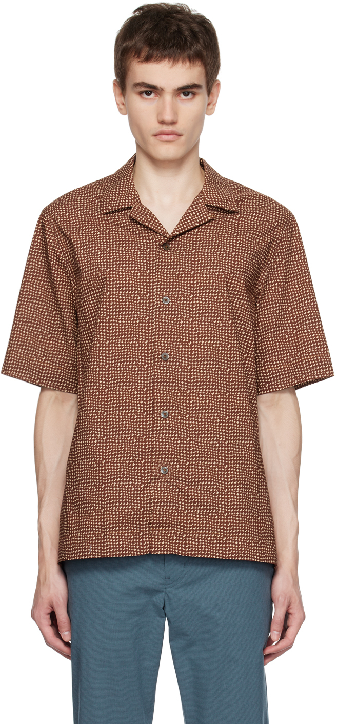 Paul Smith: Brown Mini Tile Shirt | SSENSE