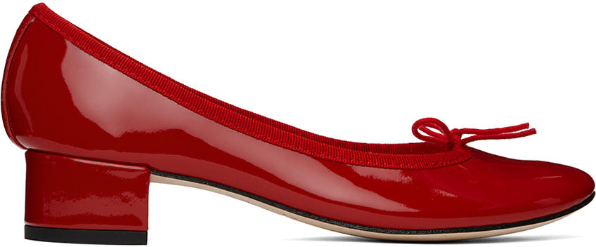 Repetto: Chaussures à talon bottier Camille rouges | SSENSE France