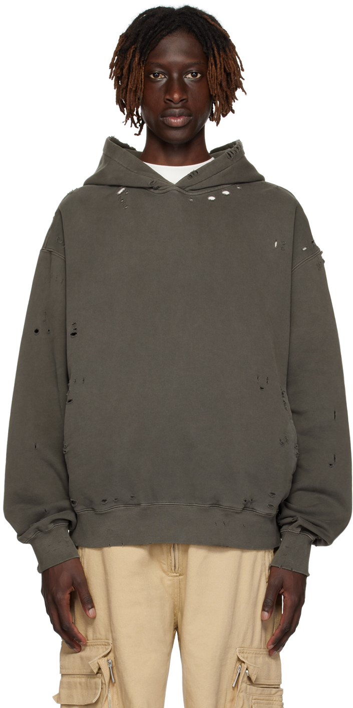 Pull à capuche Agitator gris C2H4 en solde