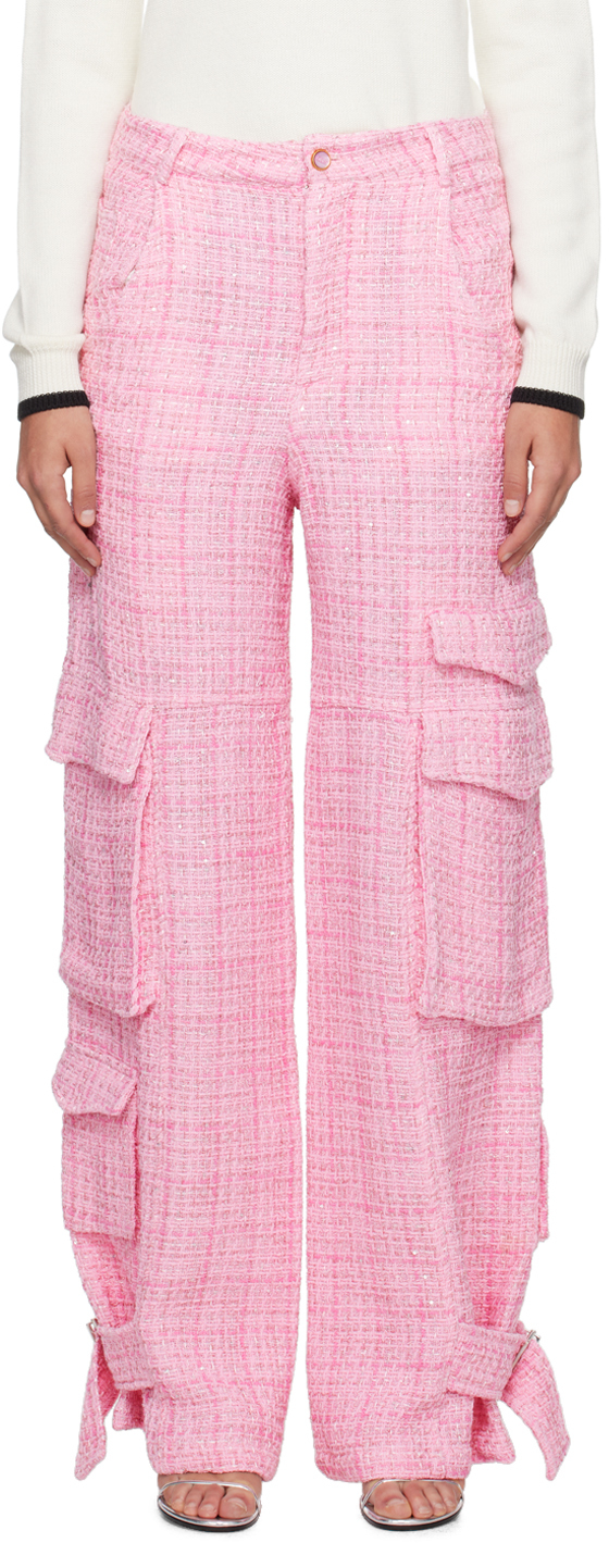 Pantalon cargo rose GCDS en solde