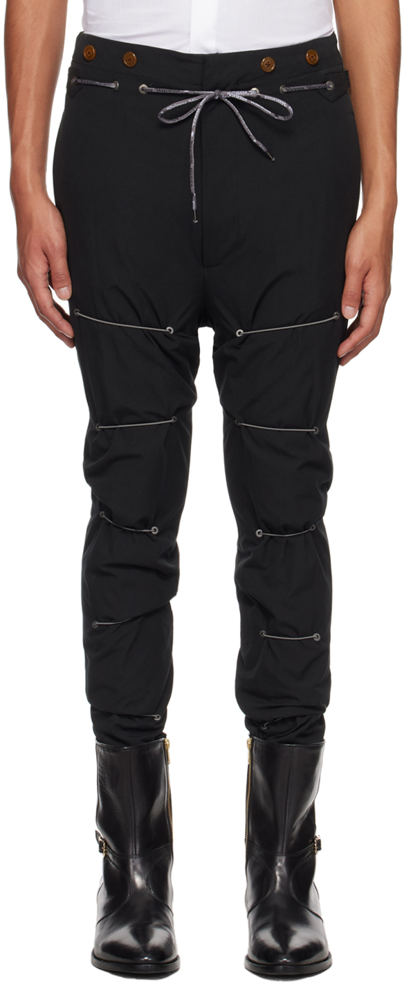 Black Drawstring Trousers by Vivienne Westwood on Sale