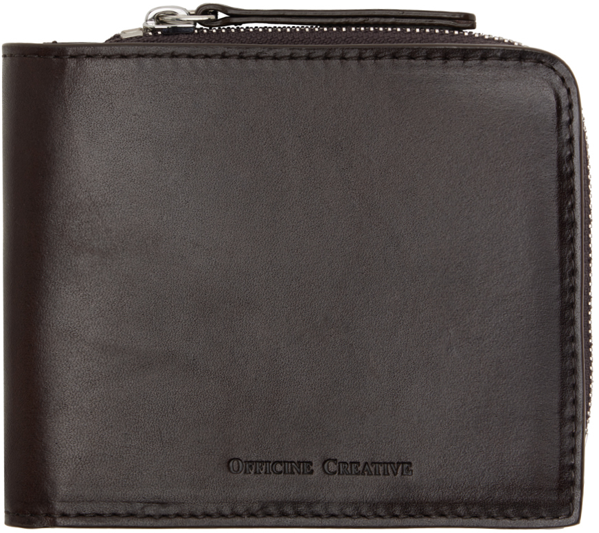 Brown Berge 004 Wallet by Officine Creative on Sale