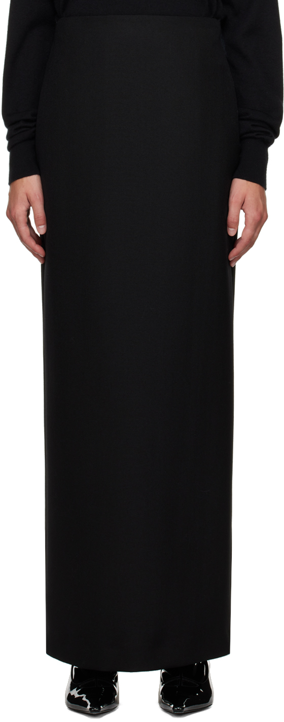 The Row: Jupe longue Bartelle noire | SSENSE France