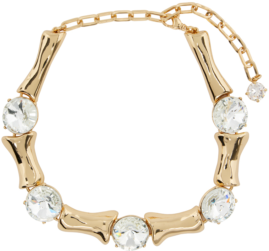 AREA: Gold Bone Choker | SSENSE Canada