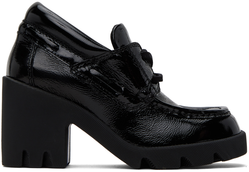 Burberry: Black Stride Heels | SSENSE