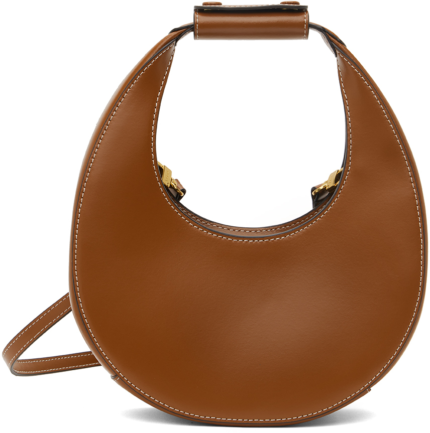 Staud: Mini sac Moon brun | SSENSE France