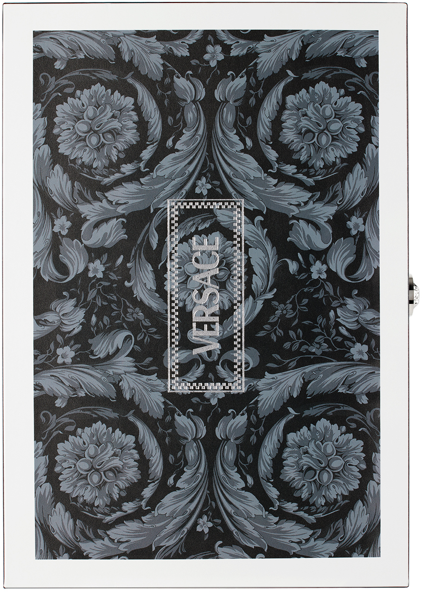 Black & Blue Barocco Backgammon Set by Versace | SSENSE