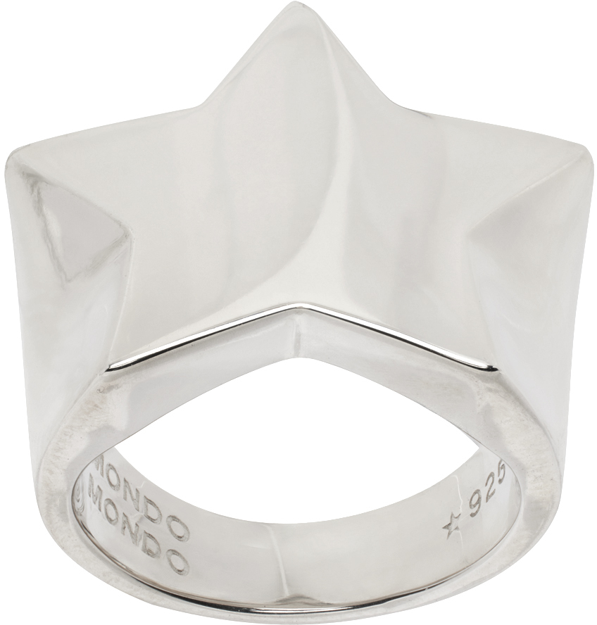 Mondo Mondo: Silver Star Ring | SSENSE UK