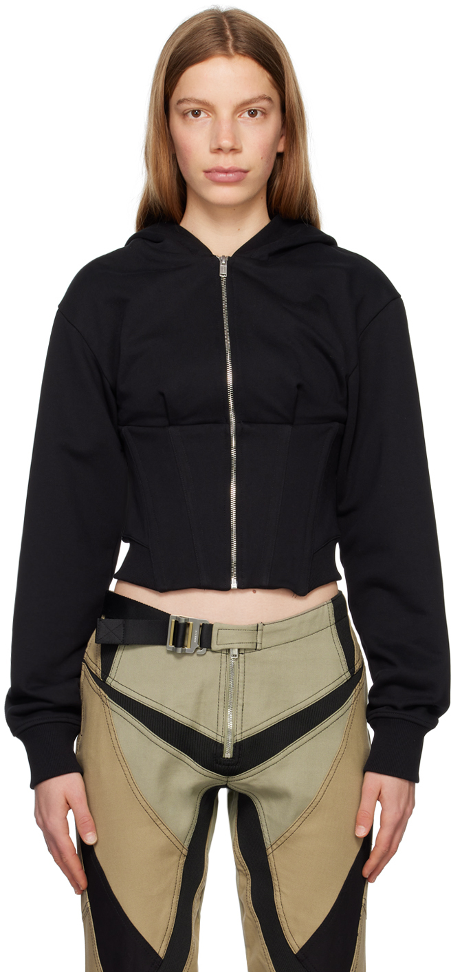 Dion Lee: Black Layered Hoodie | SSENSE