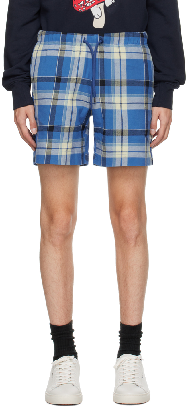Blue Check Shorts by PS by Paul Smith on Sale