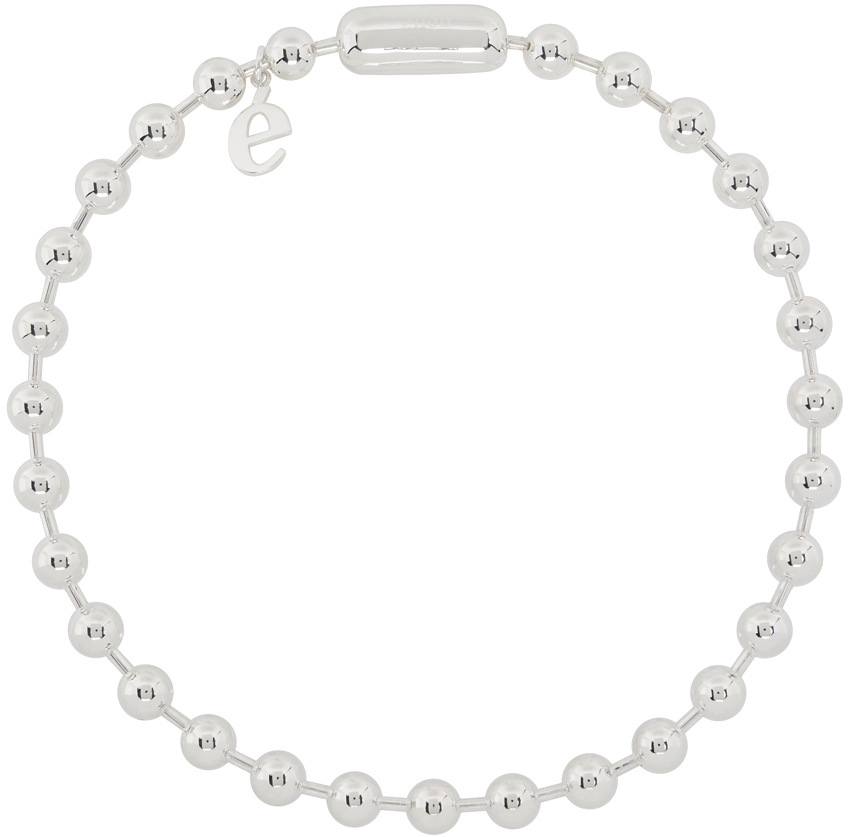 éliou: Silver Nils Necklace | SSENSE Canada