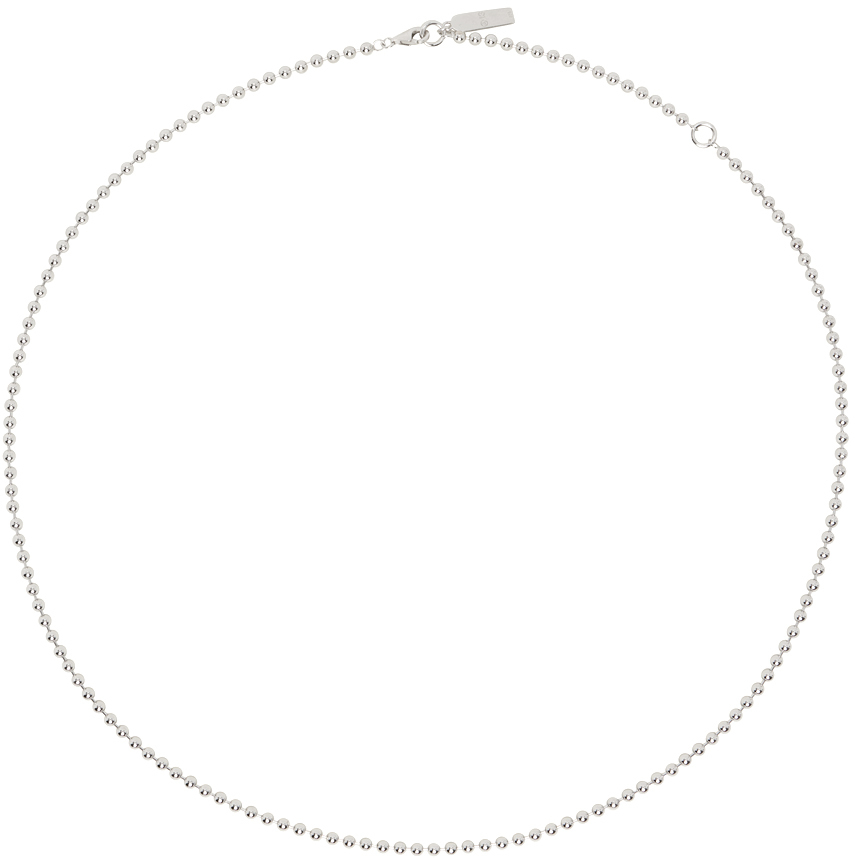 Numbering: Silver #7710 Ball Chain Necklace | SSENSE