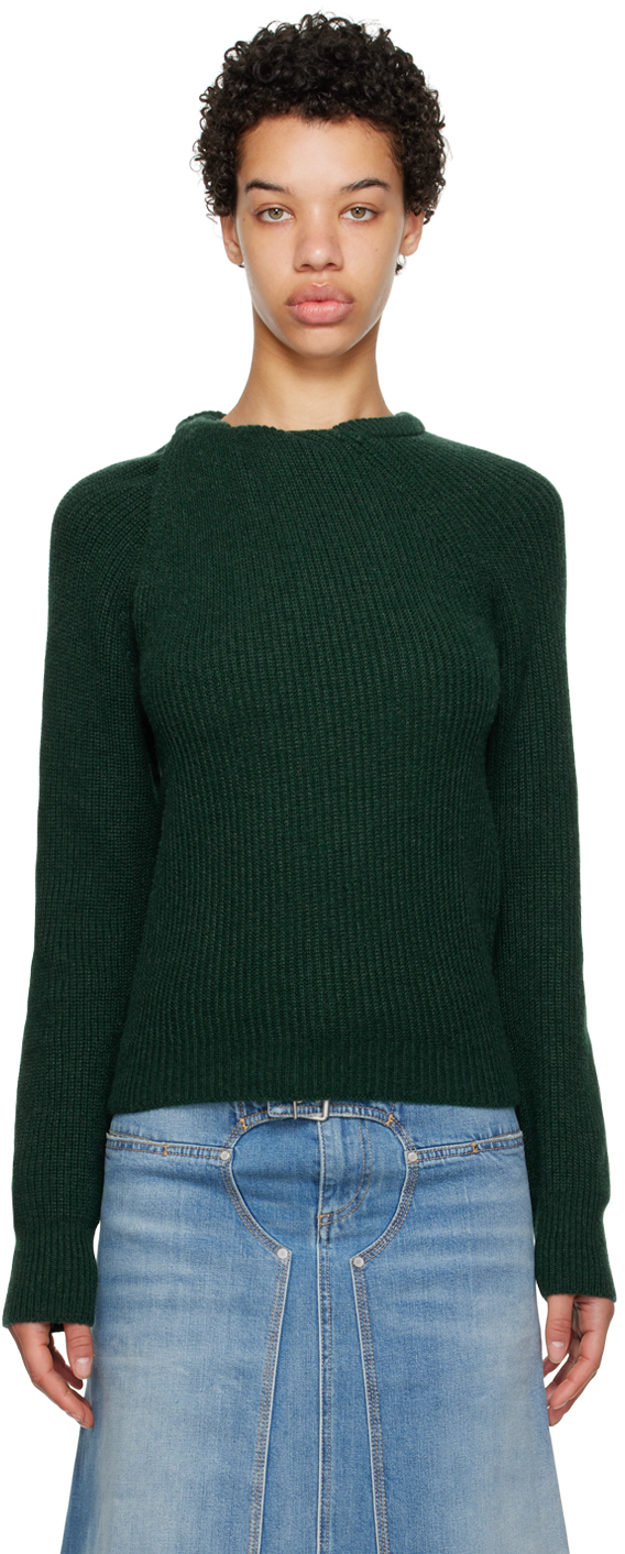 Green Shifting Knot Sweater by Stella McCartney on Sale