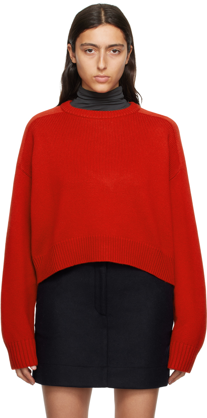 Loulou Studio: Pull Bruzzi rouge | SSENSE France