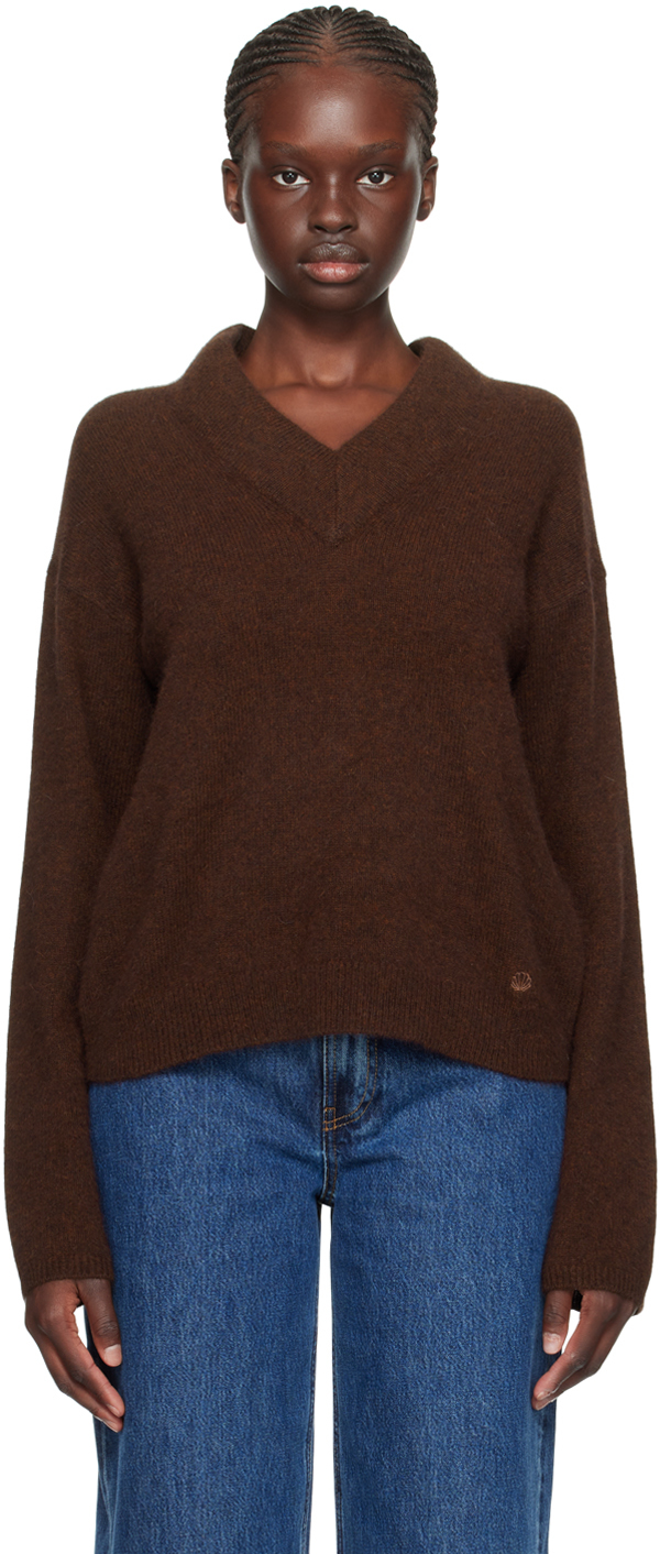 Loulou Studio: Pull Tala brun | SSENSE France