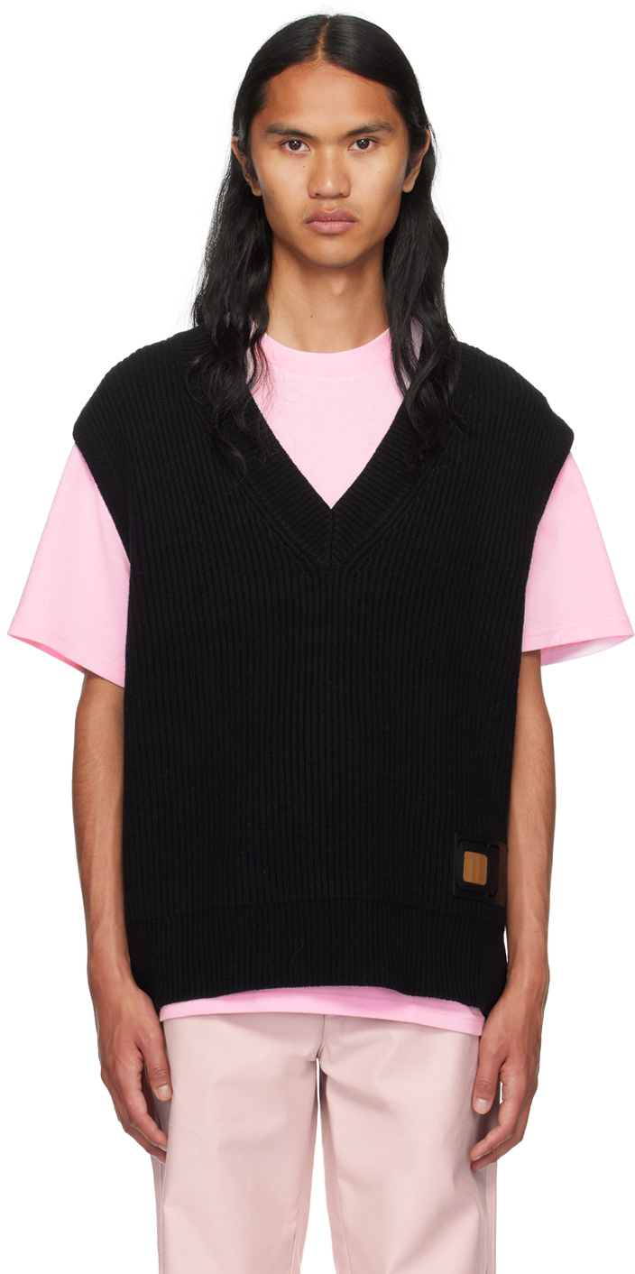 Black Sim Card Vest by JW Anderson on Sale
