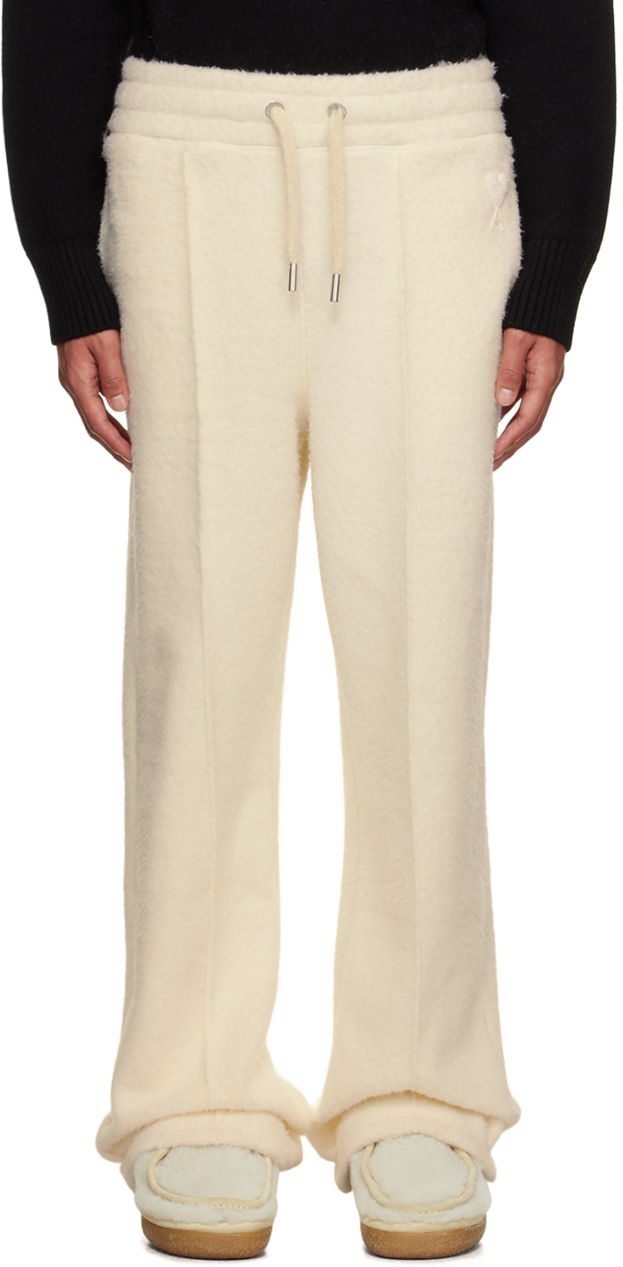 Off-White Drawstring Sweatpants by AMI Paris on Sale