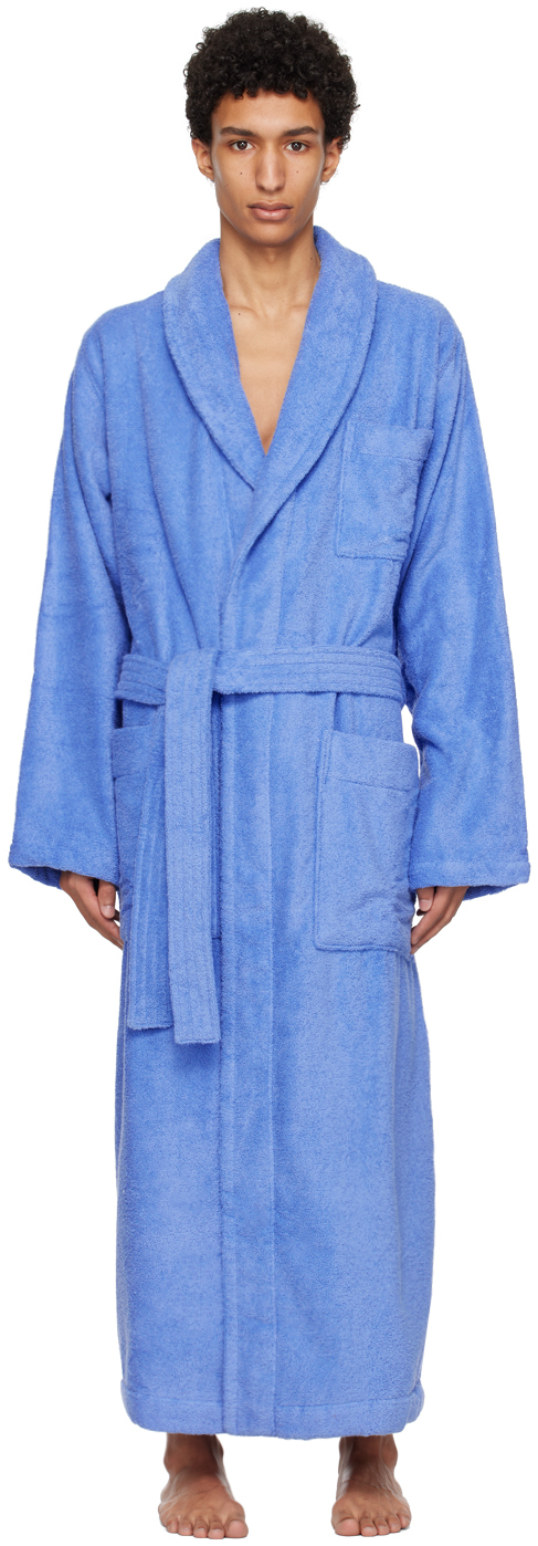 Tekla: Blue Classic Bathrobe | SSENSE UK