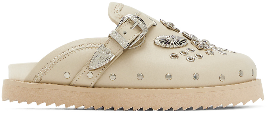 SSENSE Exclusive Kids Beige Slippers by TOGA ARCHIVES | SSENSE Canada