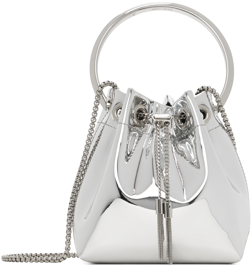 Jimmy Choo: Silver Bon Bon Bag | SSENSE Canada