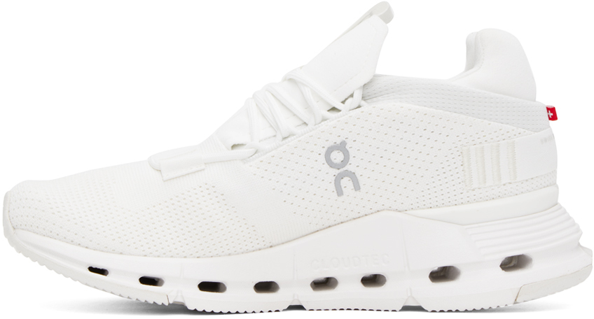 On Cloudnova Sneaker in Phantom White | Smart Closet