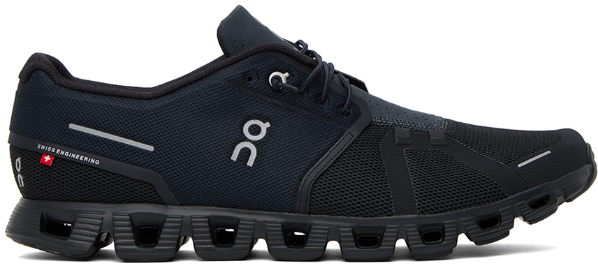 On: Black Cloud 5 Waterproof Sneakers | SSENSE Canada