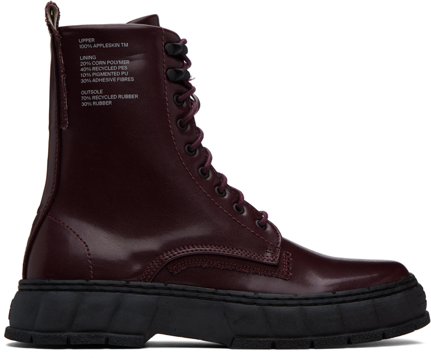 Burgundy 1992 Boots by Virón on Sale