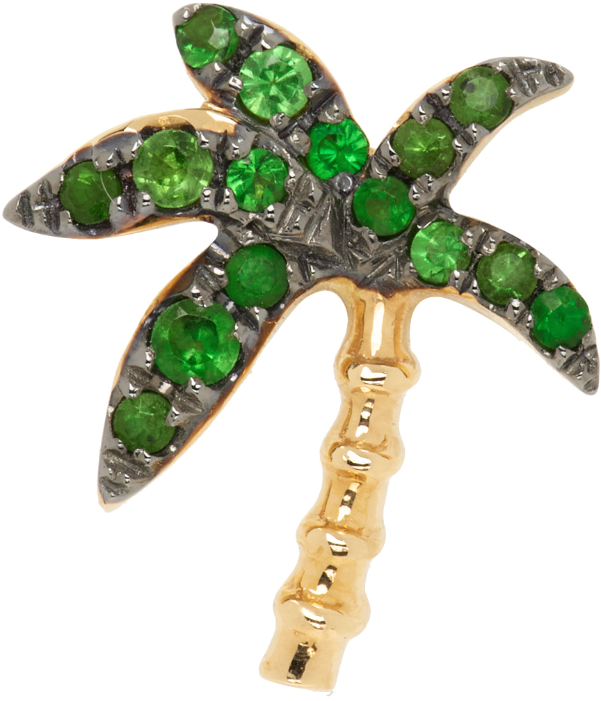 Yvonne Léon: Gold Palmier Earrings | SSENSE Canada