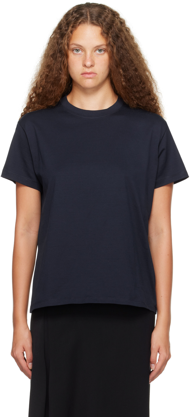 Studio Nicholson: Navy Crewneck T-Shirt | SSENSE