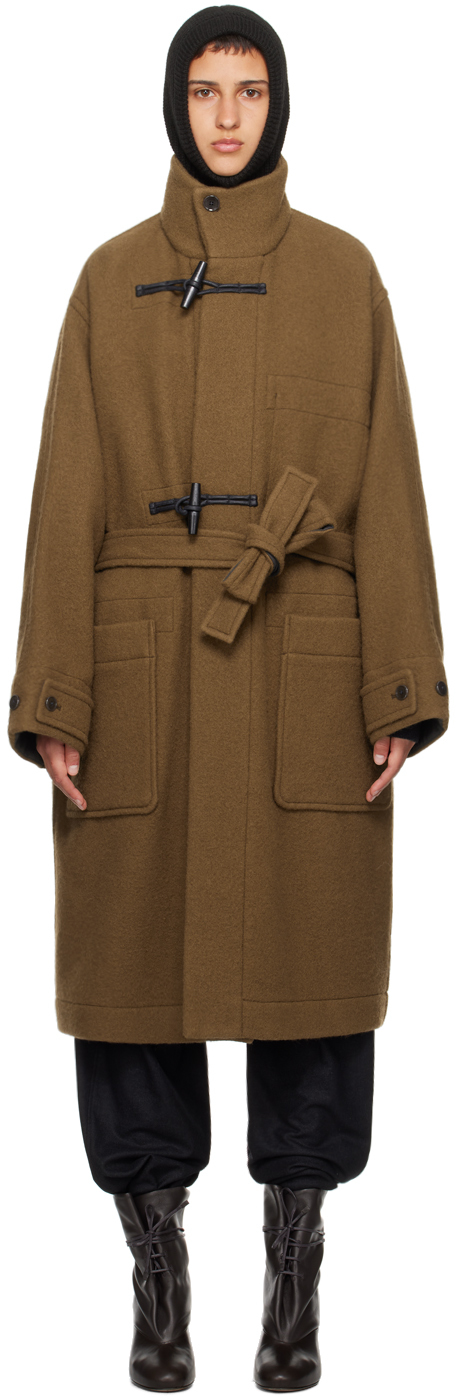 LEMAIRE Brown Toggle Coat - 샵스프링│해외 명품 직구 할인코드 프로모션 정보