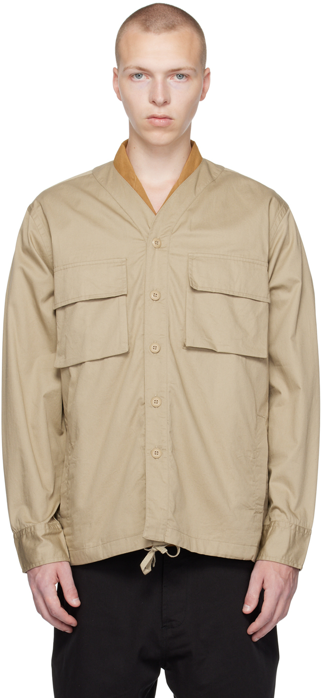 Taupe Parachute Jacket by Universal Works on Sale