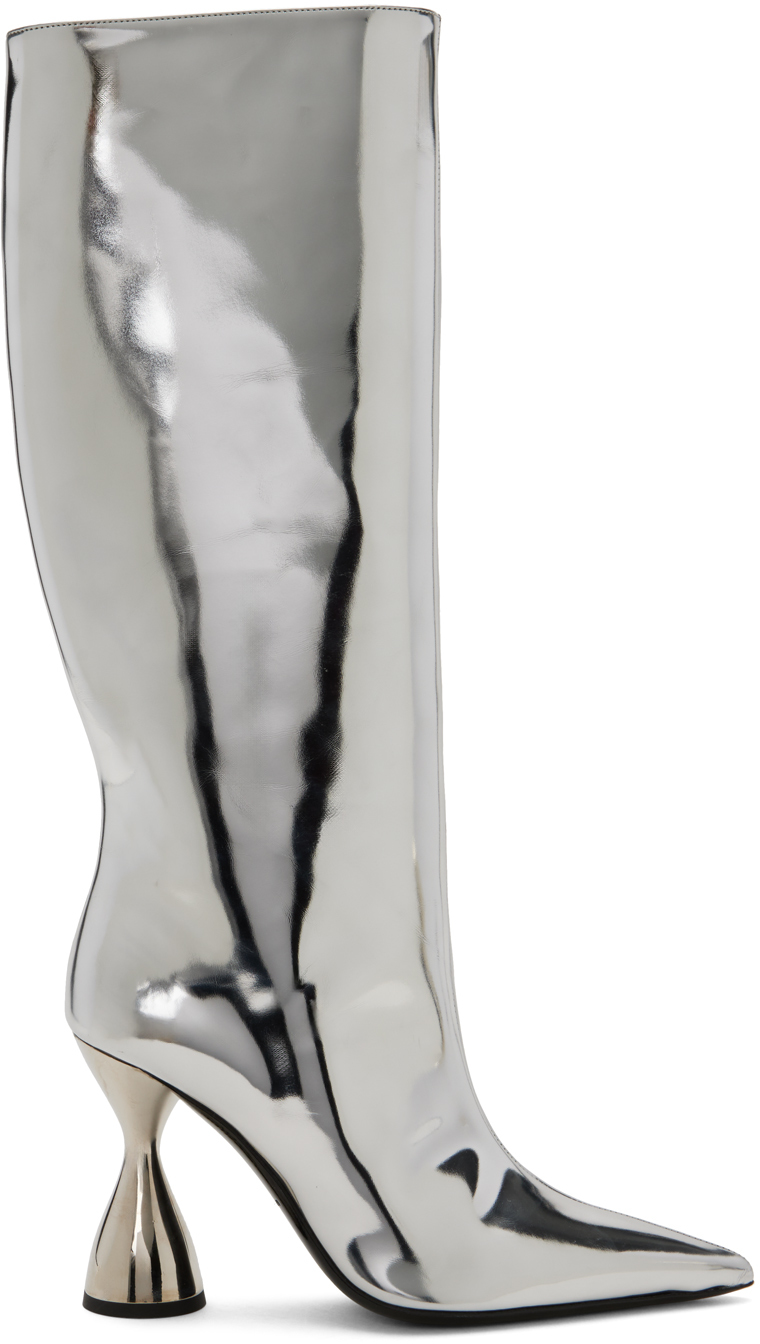 Silver Verner Boots by SIMONMILLER on Sale