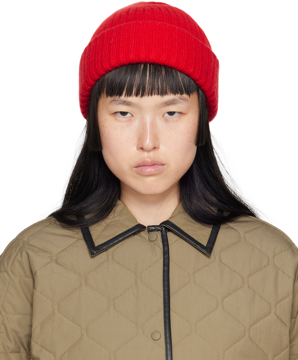 TOTEME: Bonnet rouge à rebord épais | SSENSE France